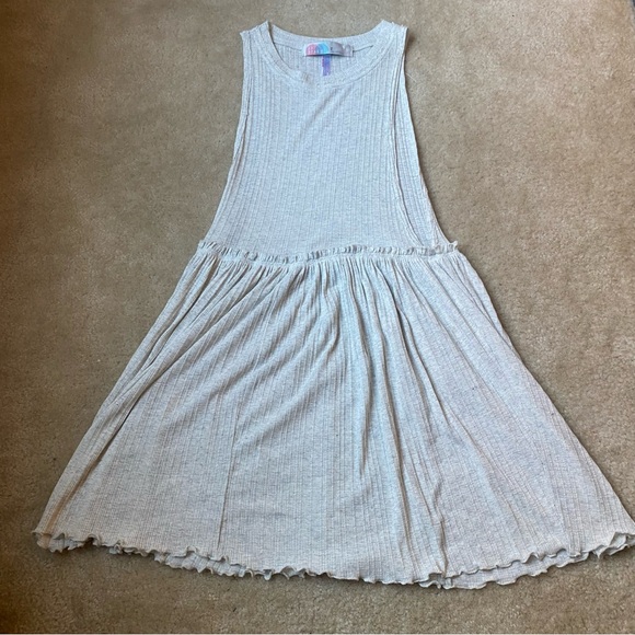 FP Beach | Dresses | Free People Fp Beach Cream Tan Brb Texture Tunic ...